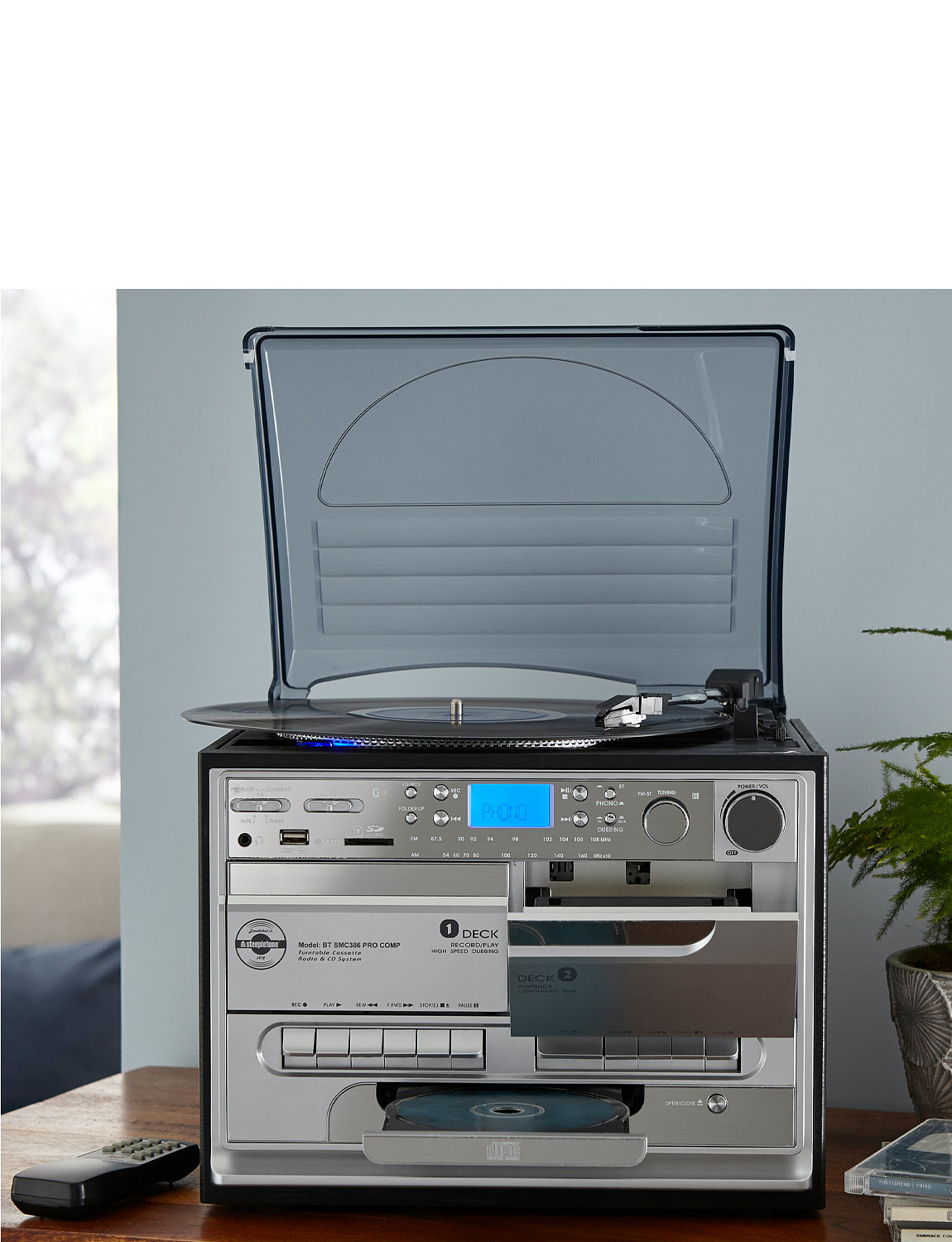 Full Function Stereo Stack System With Compact Speakers | Chums