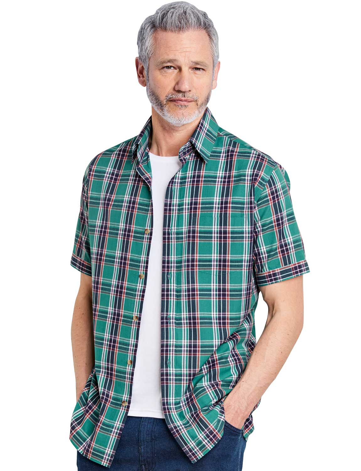 Short Sleeve Check Shirt- Menswear Shirts & Tops | Chums