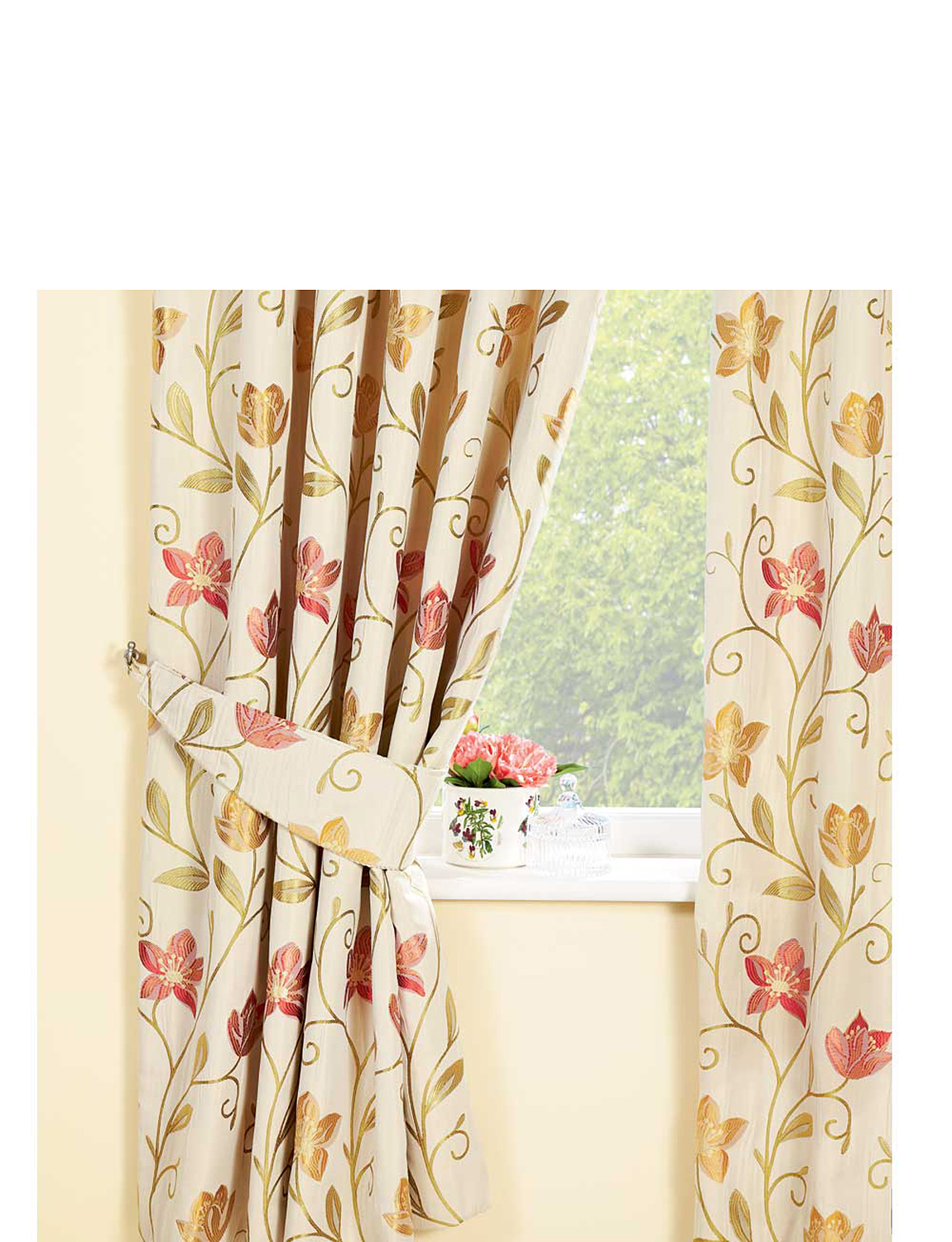 Canterbury Luxury Lined Jacquard Curtains By Rectella - Home | Chums