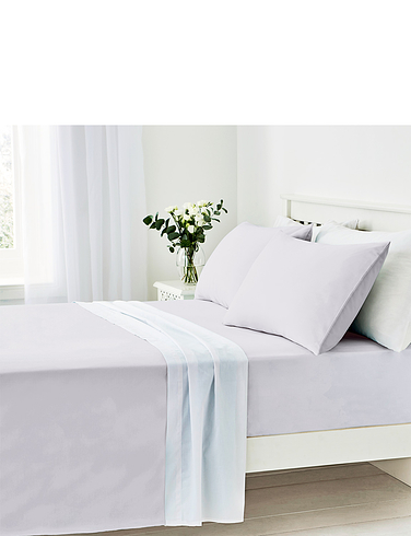 Easy Care 180 Thread Count Cotton Fitted Sheet 12 Inch | Chums